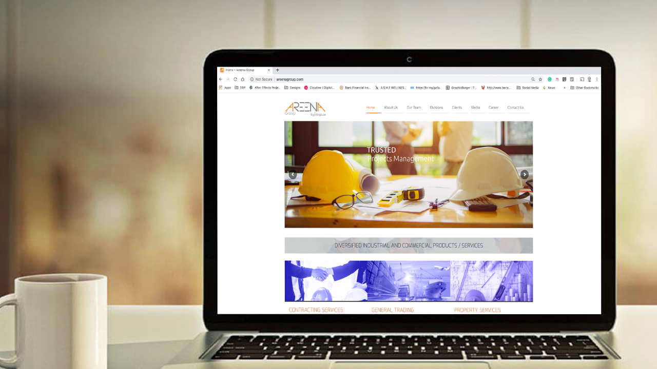 Areena Group Branding | Cloudme Digital Work | Branding & Web Design | Bahrain